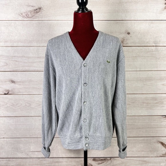 Lacoste | Sweaters | Vintage Izod Lacoste Knit Cardigan Sweater Vneck | Poshmark